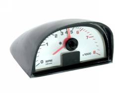 1965 - 1970 Mustang Hood Mounted Tach (White Face)