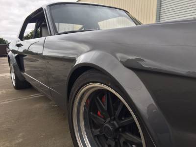64 66 Mustang GTRS Custom Fiberglass Front Fenders with Flares